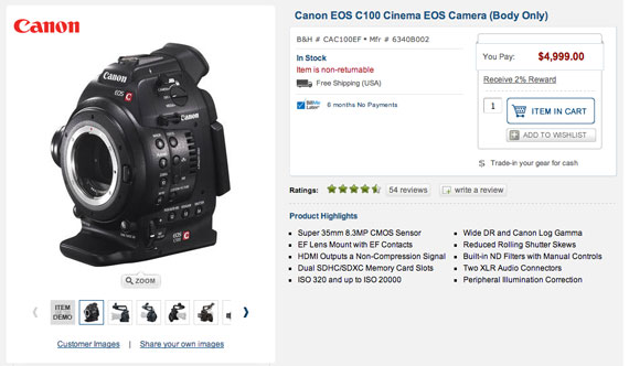 Canon C100 Hands On Review | ErikNaso.com